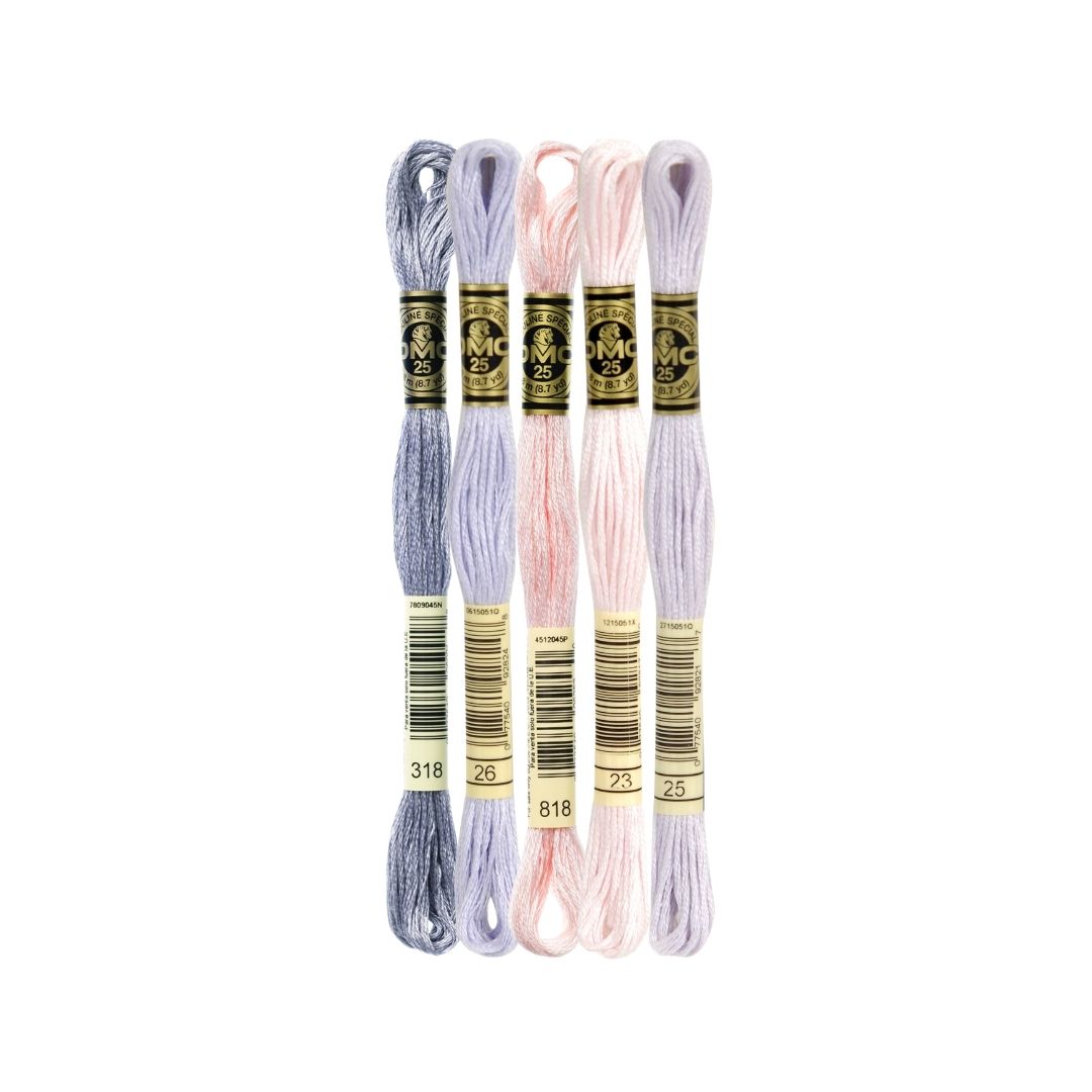 DMC Stranded Cotton Mouliné Spécial Embroidery Thread Colour Pack (Pin ...