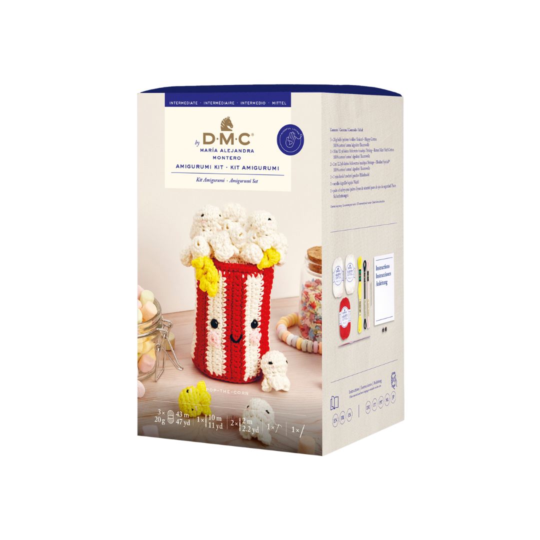 DMC Amigurumi Kit - Mindful Living (Pop-The-Corn by Maria Alejandra Mo