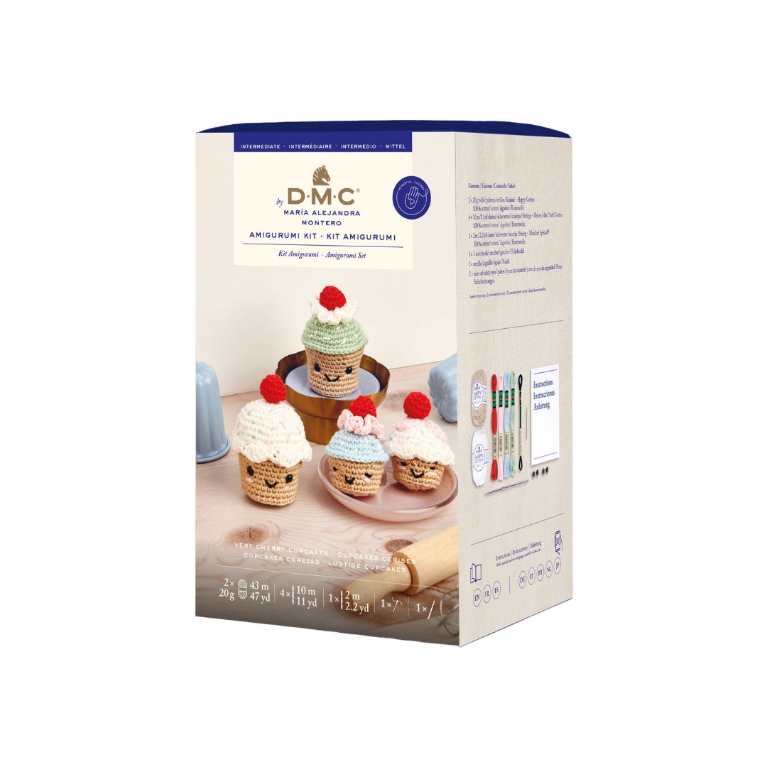DMC Amigurumi Kit - Mindful Living (Very Cherry Cupcakes by Maria Alej